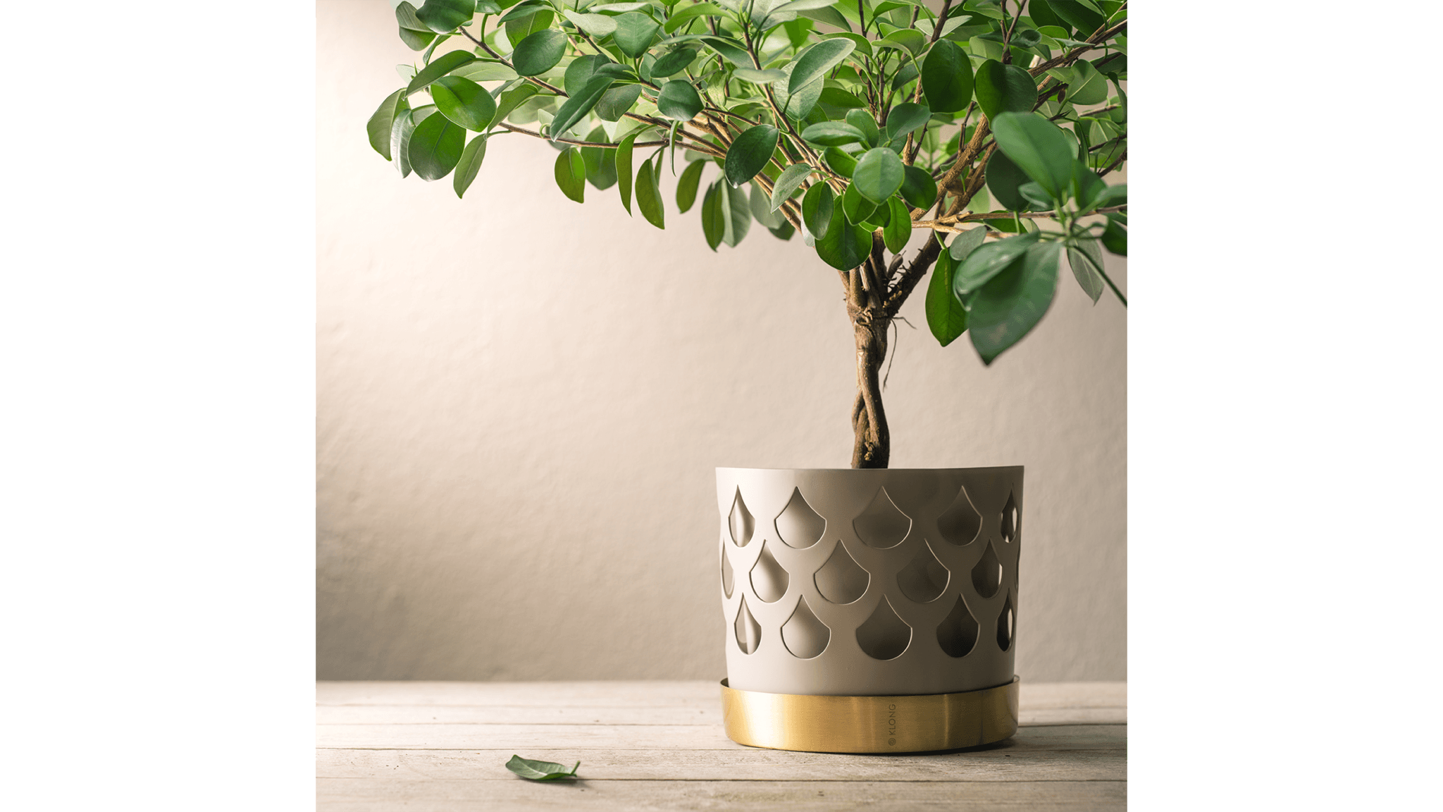 Kruka Trio Drop Beige - Malmstenbutiken